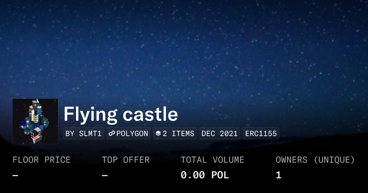 Flying castle - Collection | OpenSea