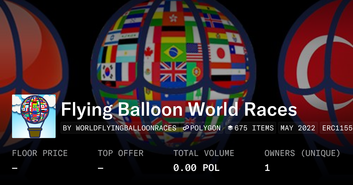 Flying Balloon World Races - Collection | OpenSea