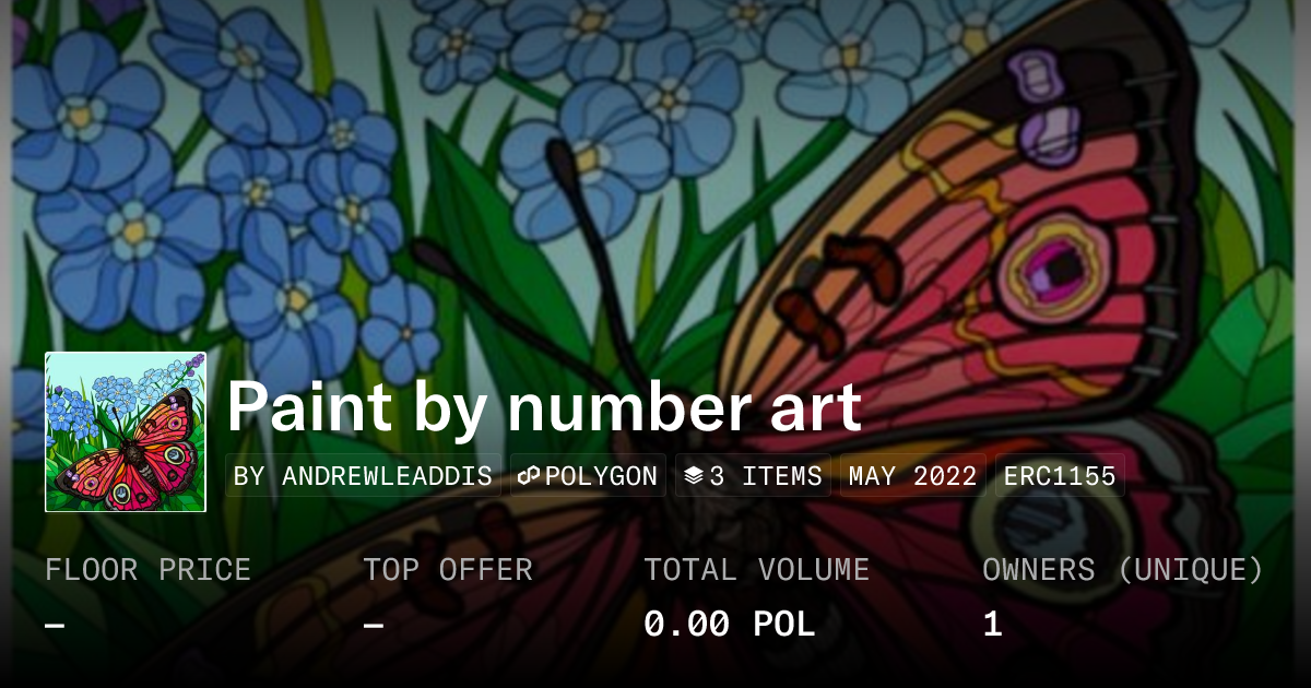 Paint by number art - Collection | OpenSea