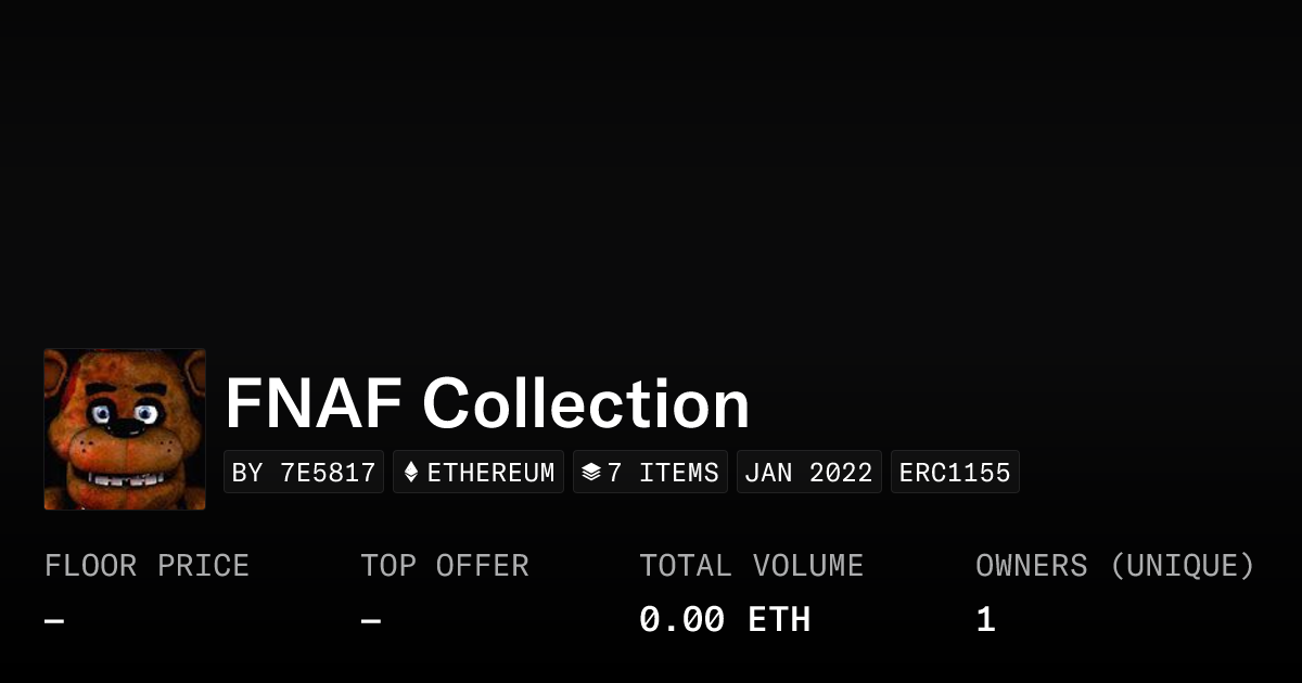 FNAF Collection - Collection | OpenSea