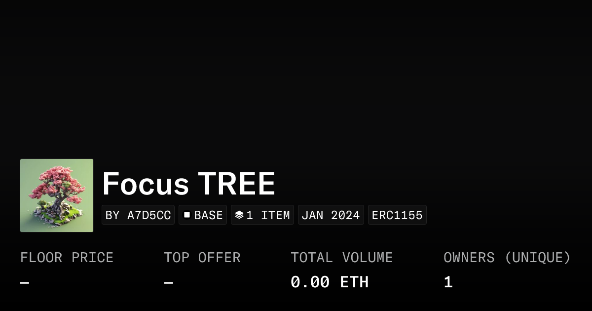 Focus TREE - Collection | OpenSea