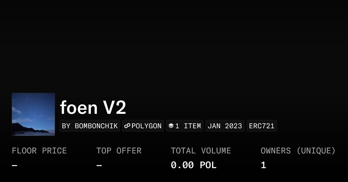 foen V2 - Collection | OpenSea