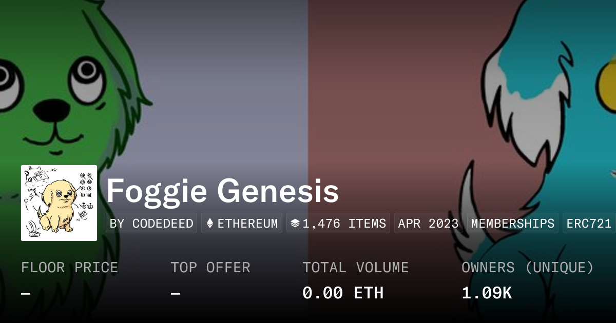 Foggie Genesis - Collection | OpenSea