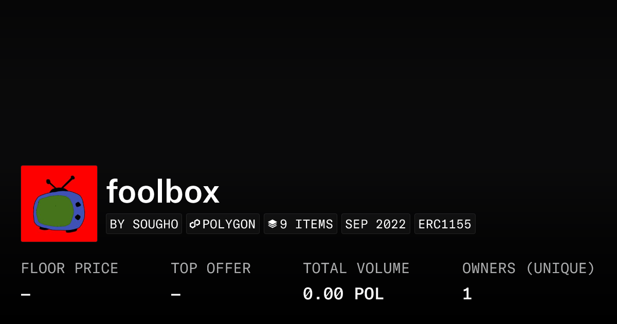 foolbox - Collection | OpenSea