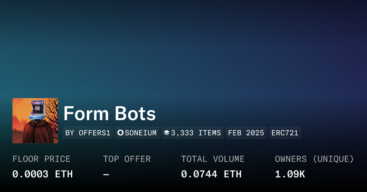 Form Bots - Collection | OpenSea