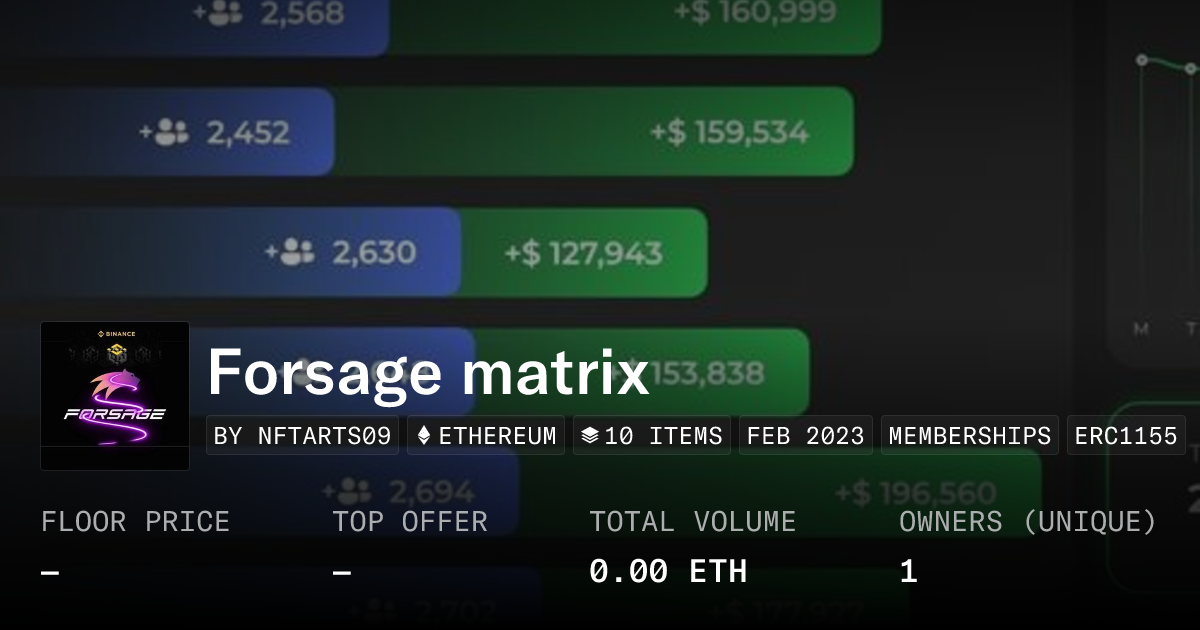Forsage matrix - Collection | OpenSea