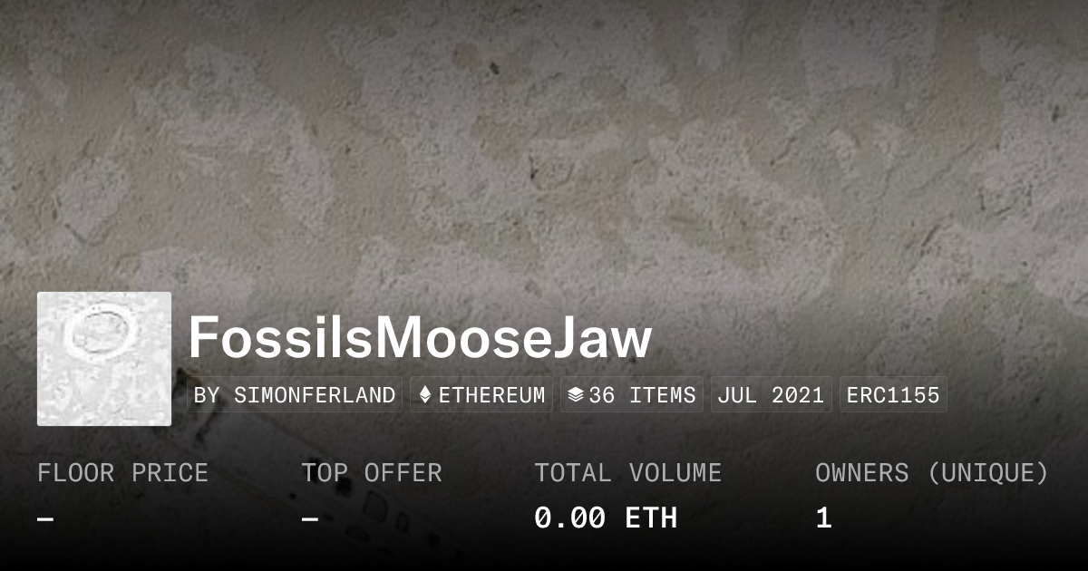 FossilsMooseJaw - Collection | OpenSea