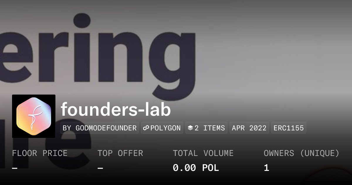 founders-lab - Collection | OpenSea