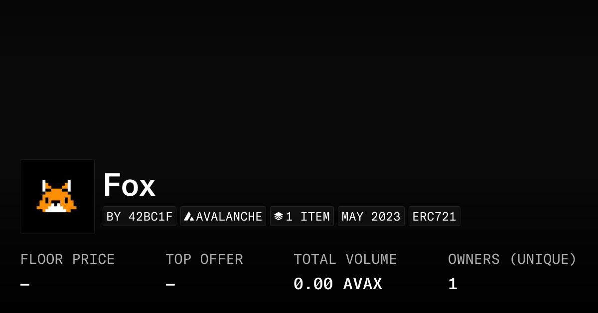 Fox - Collection | OpenSea