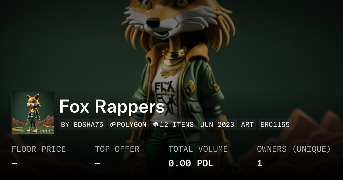 Fox Rappers - Collection | OpenSea