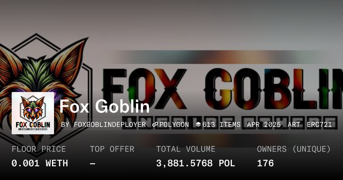 Fox Goblin - Collection | OpenSea