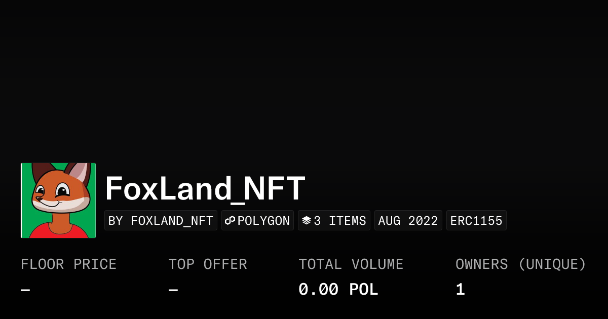 FoxLand_NFT - Collection | OpenSea