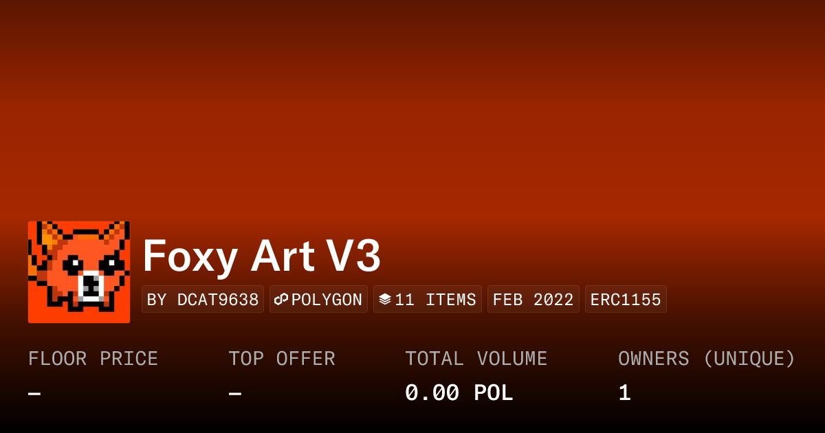 Foxy Art V3 - Collection | OpenSea