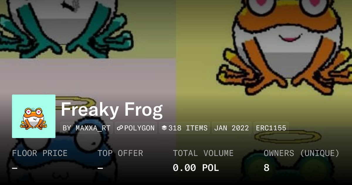 Freaky Frog - Collection | OpenSea