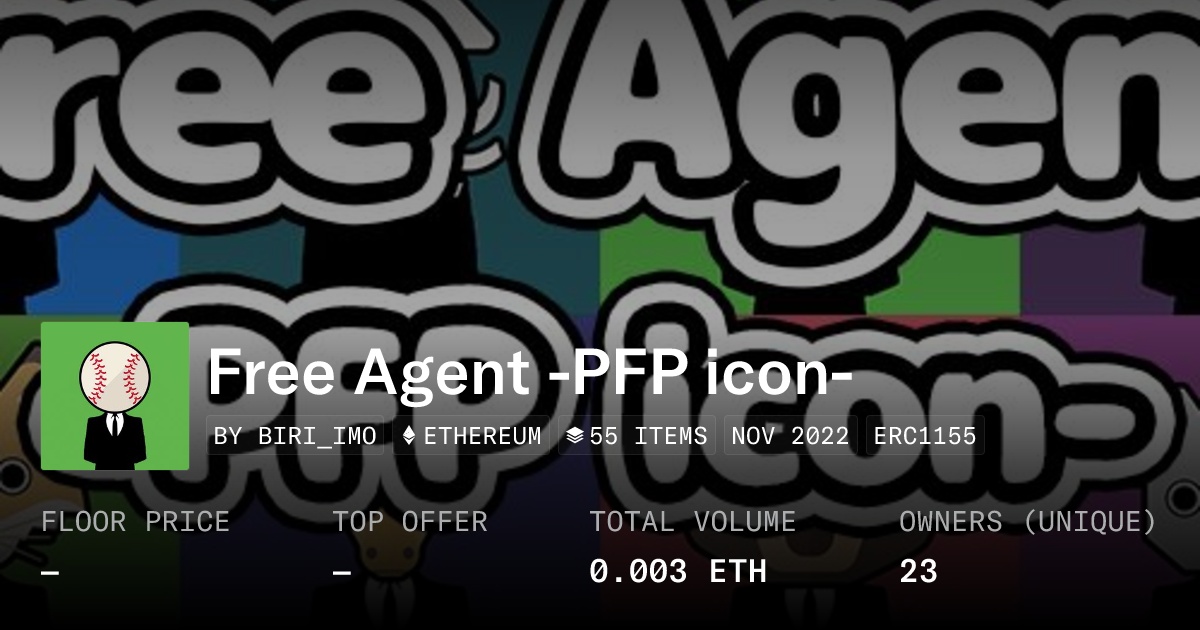 Free Agent -PFP icon- - Collection | OpenSea