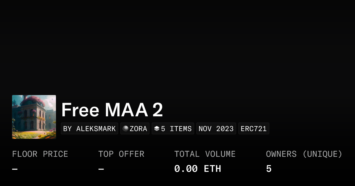 Free MAA 2 - Collection | OpenSea