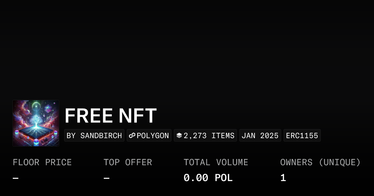 FREE NFT - Collection | OpenSea
