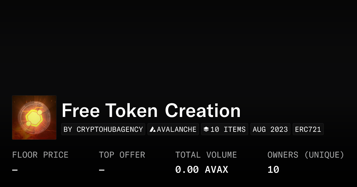 Free Token Creation - Collection | OpenSea