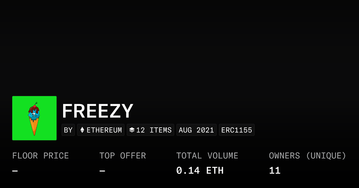 FREEZY - Collection | OpenSea