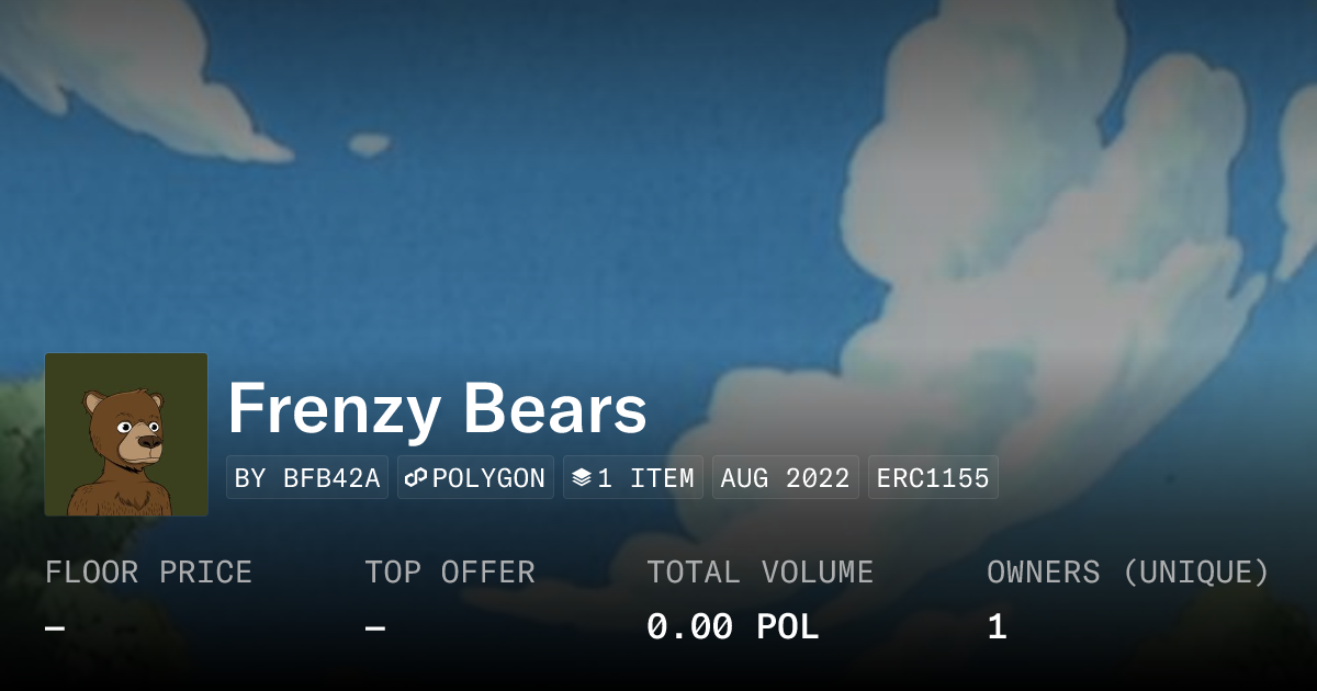 Frenzy Bears - Collection | OpenSea