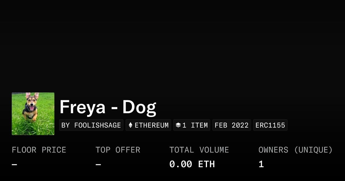 Freya - Dog - Collection | OpenSea