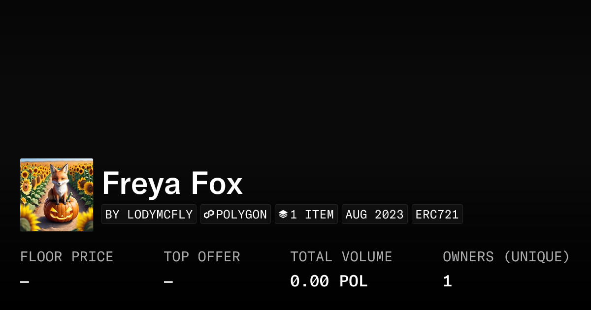 Freya Fox - Collection | OpenSea
