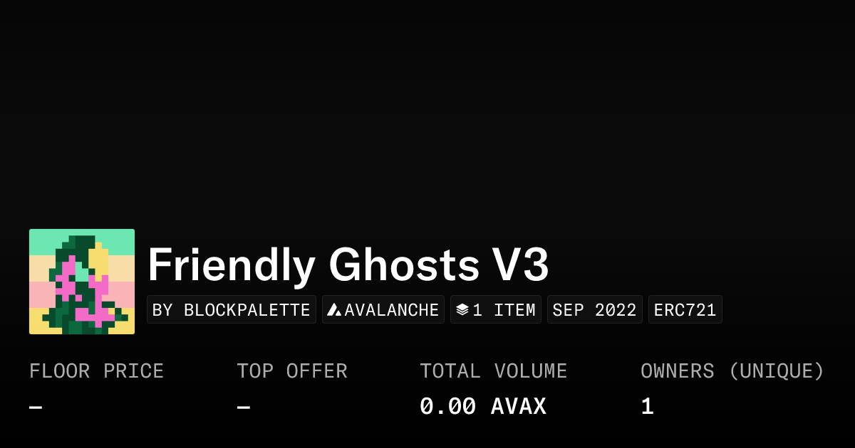 Friendly Ghosts V3 - Collection | OpenSea