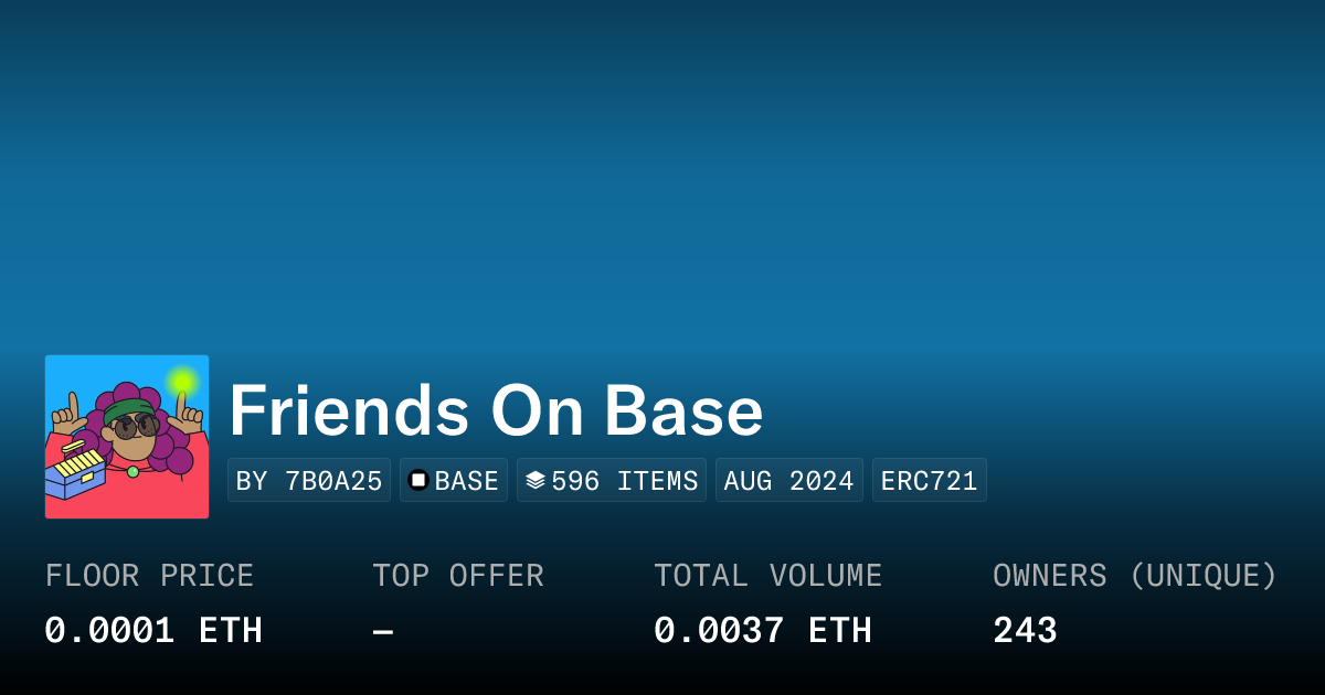 Friends On Base - Collection | OpenSea