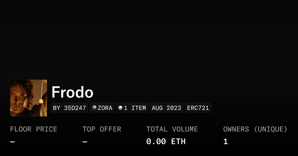 Frodo - Collection | OpenSea