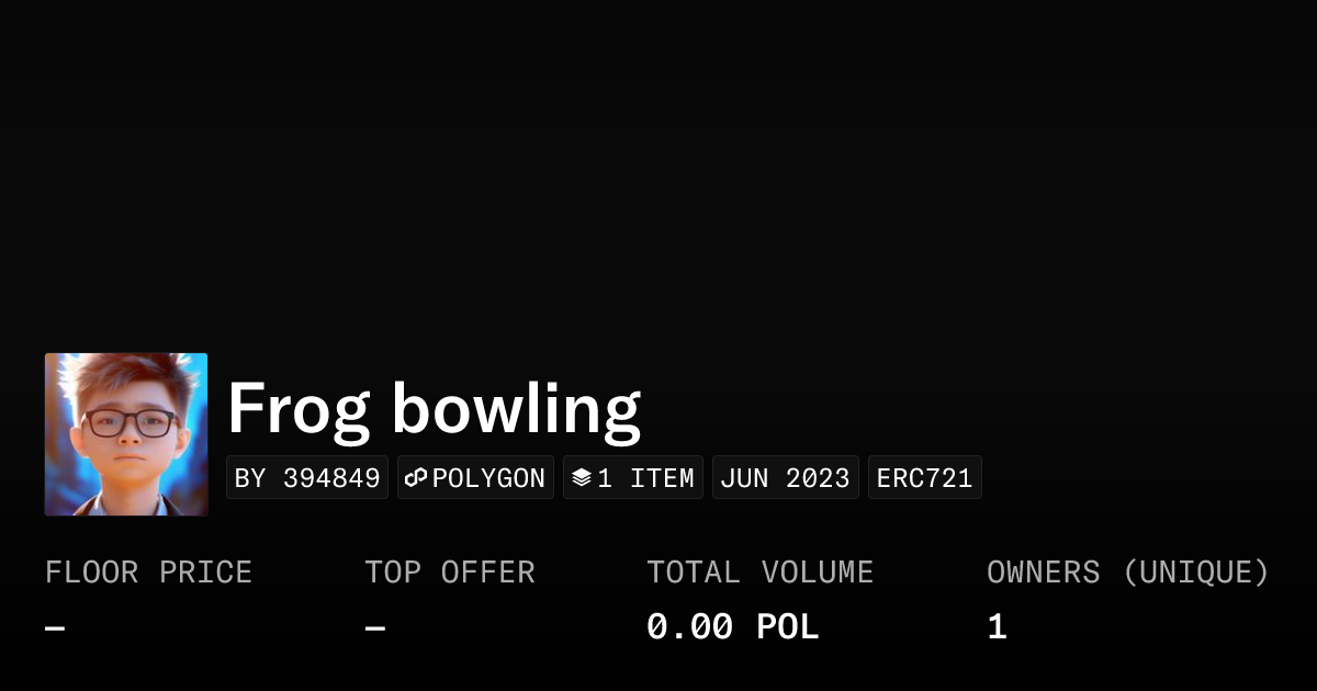 Frog bowling - Collection | OpenSea
