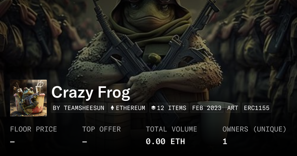Crazy Frog - Collection | OpenSea