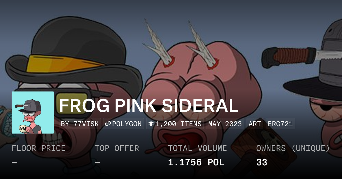 FROG PINK SIDERAL - Collection | OpenSea