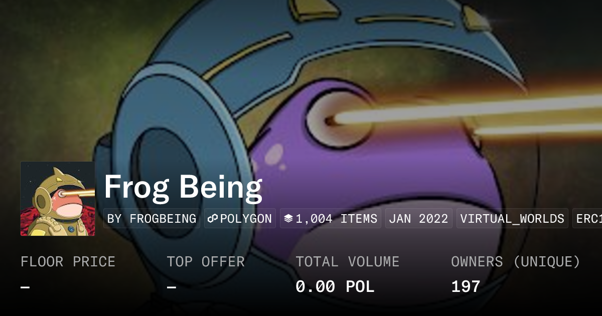 Frog Being - Collection | OpenSea