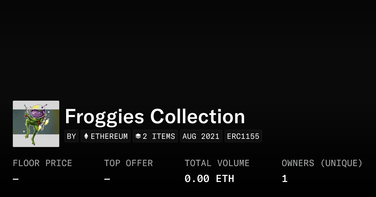Froggies Collection - Collection | OpenSea