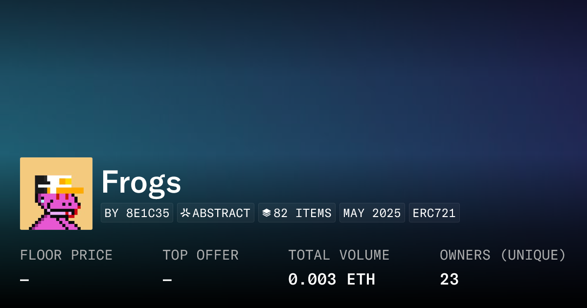 Frogs - Collection | OpenSea