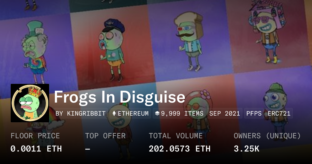 Frogs In Disguise - Collection | OpenSea