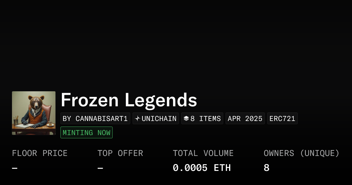 Frozen Legends - Collection | OpenSea