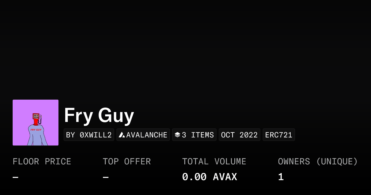 Fry Guy - Collection | OpenSea