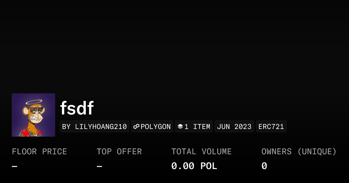 fsdf - Collection | OpenSea