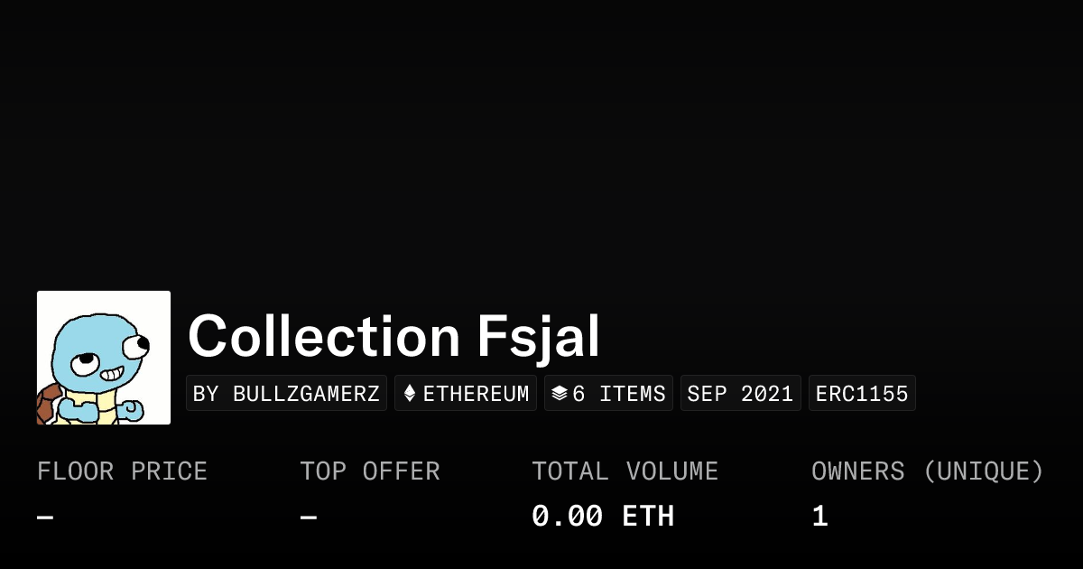 Collection Fsjal - Collection | OpenSea