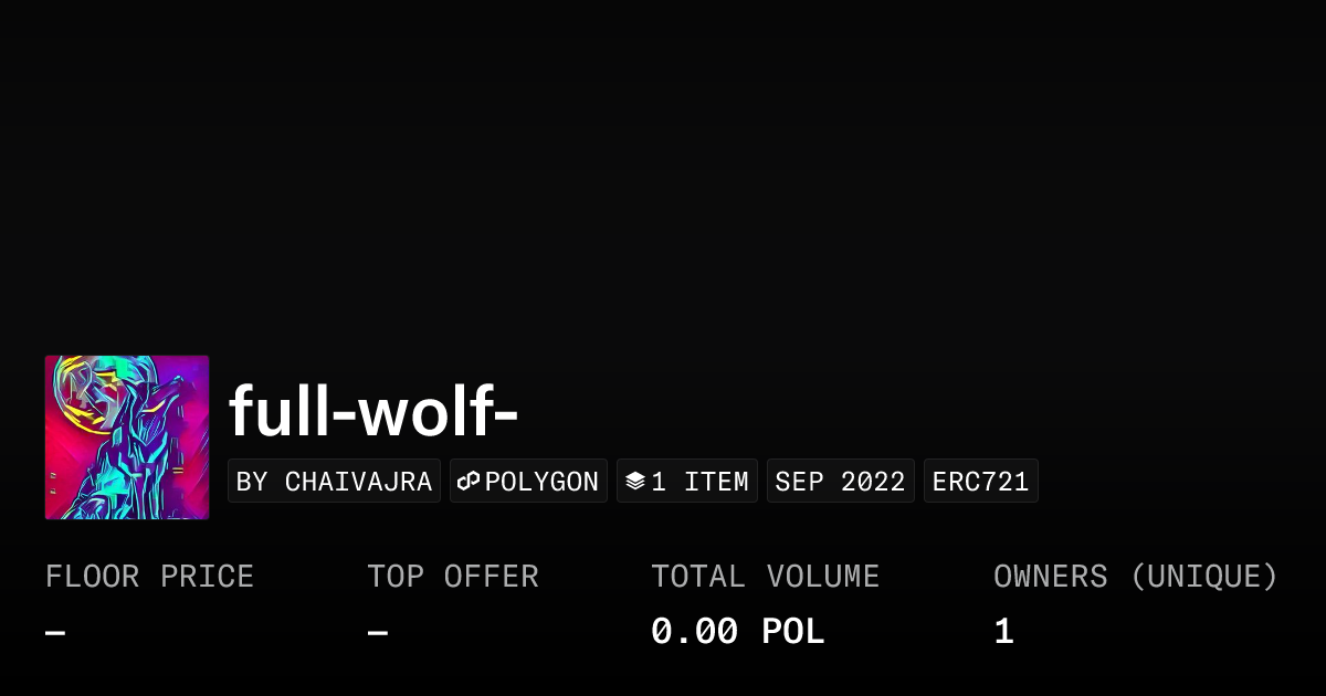 full-wolf- - Collection | OpenSea