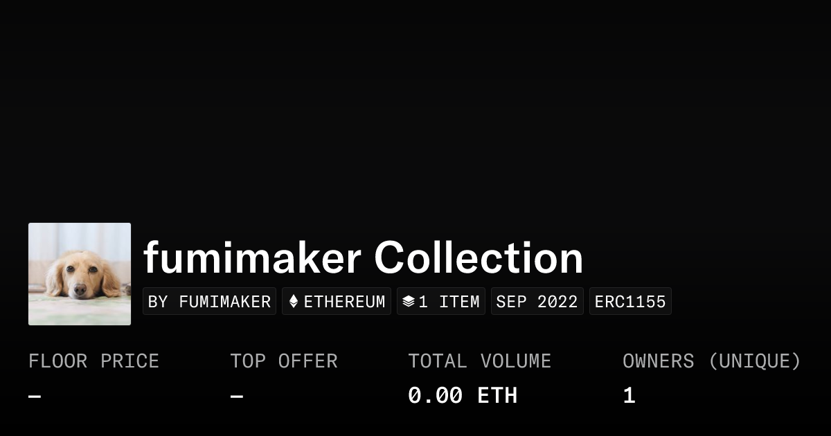fumimaker Collection - Collection | OpenSea