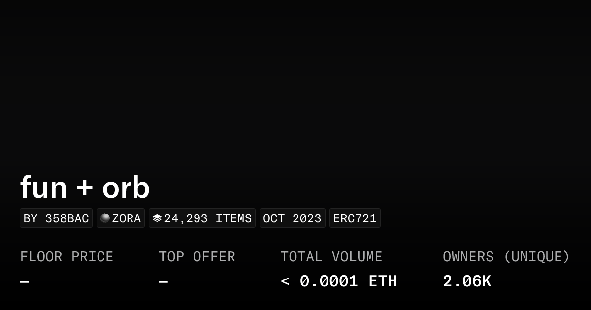 fun + orb - Collection | OpenSea