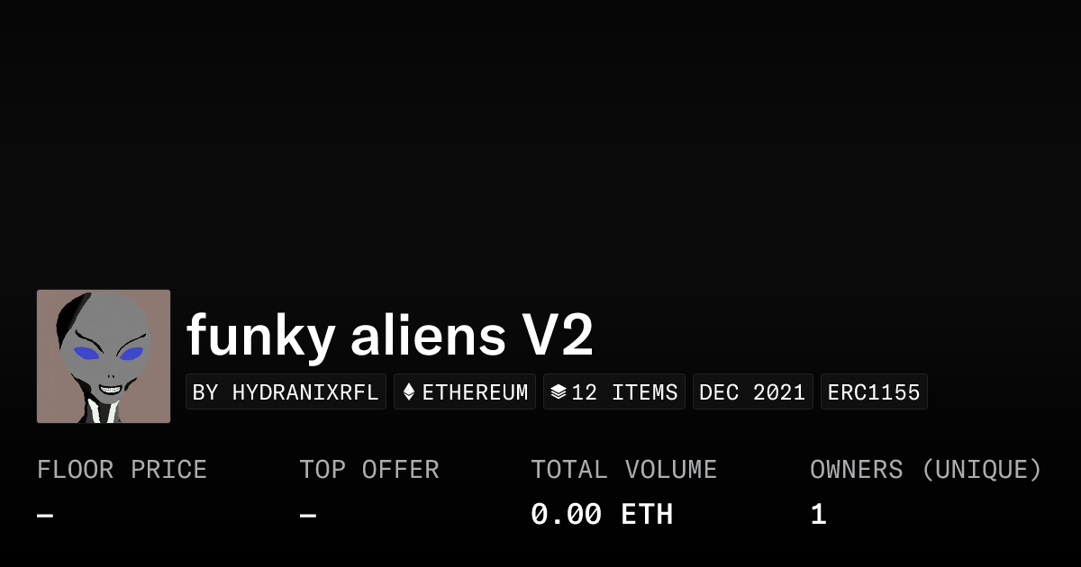 funky aliens V2 - Collection | OpenSea