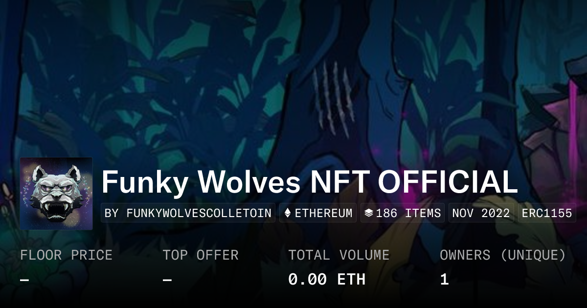 Funky Wolves NFT OFFICIAL - Collection | OpenSea
