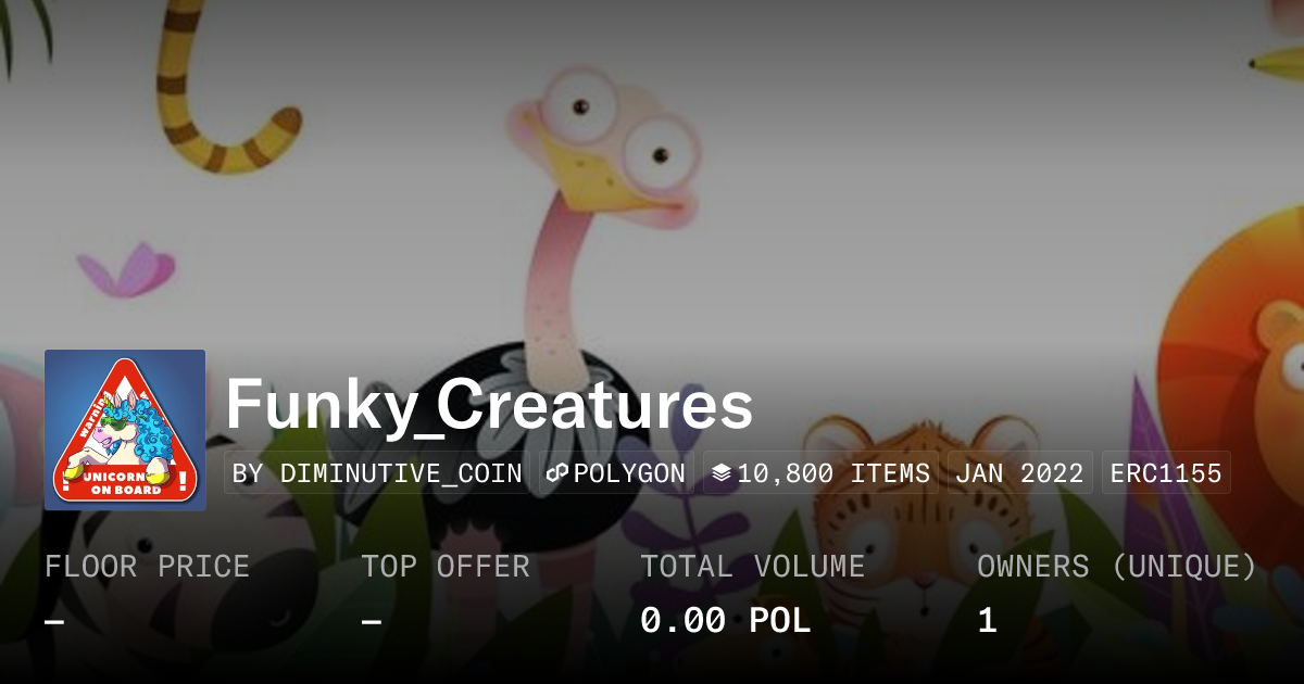 Funky_Creatures - Collection | OpenSea