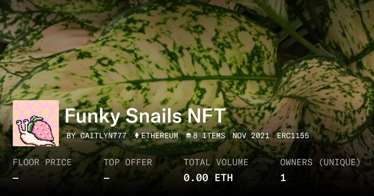 Funky Snails NFT - Collection | OpenSea