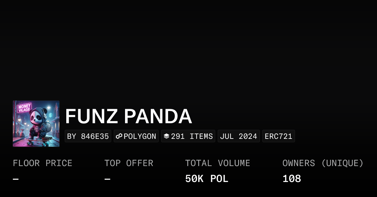 FUNZ PANDA - Collection | OpenSea