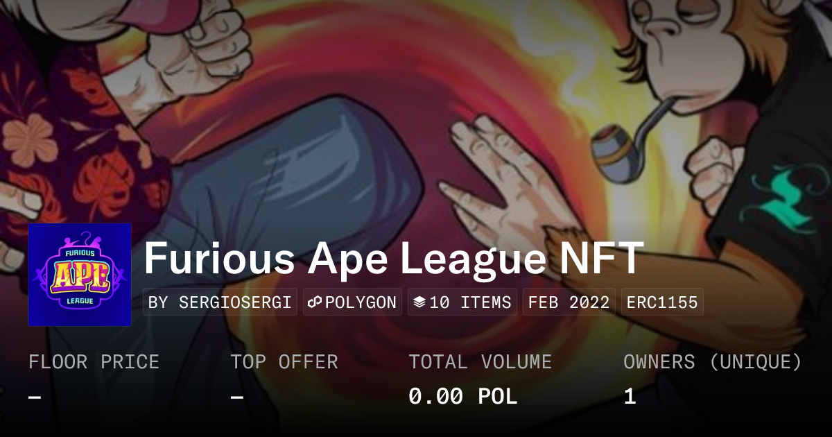 Furious Ape League NFT - Collection | OpenSea