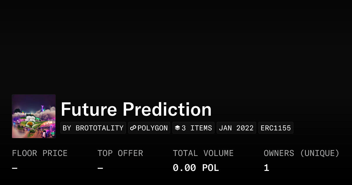 Future Prediction - Collection | OpenSea